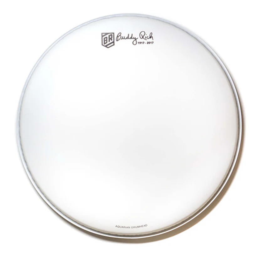 Aquarian TCBR14 Buddy Rich White Vintage Coated Signature