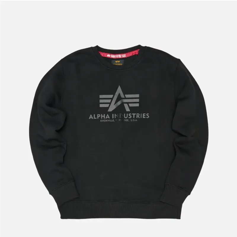 ALPHA INDUSTRIES Muški duks, Crni