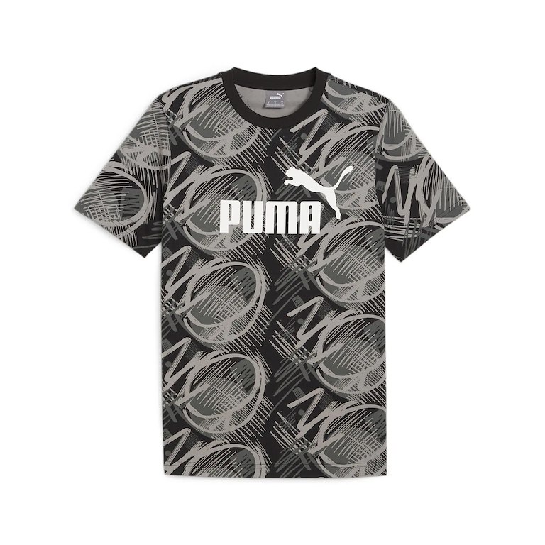 PUMA Muška majica Power AOP Tee, Crna