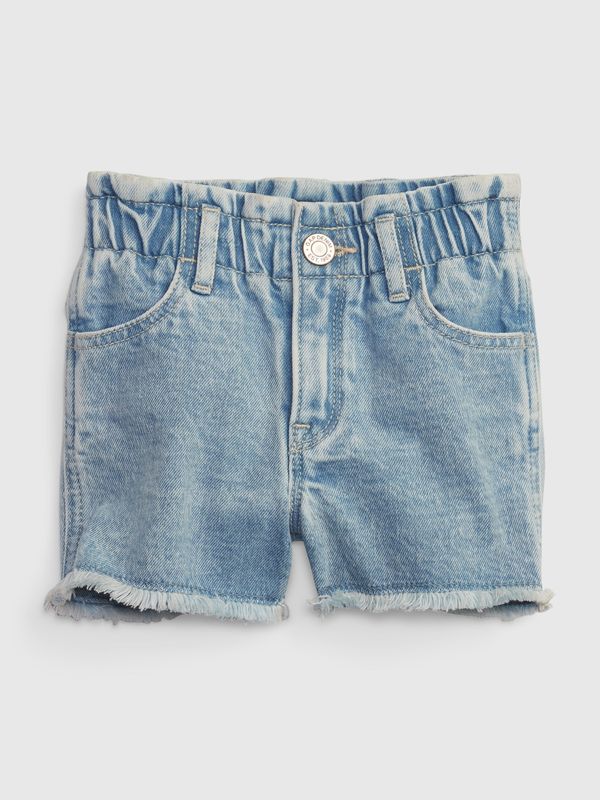 GAP KIDS DENIM SHORTS MOM WASHWELL - GIRLS