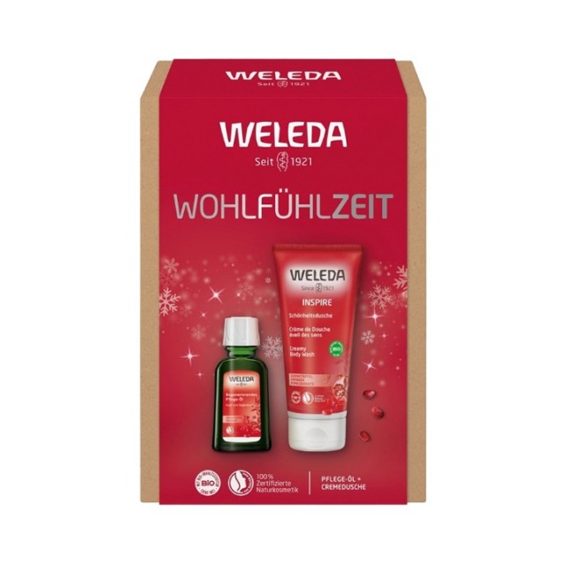 WELEDA SET NAR GEL ZA TUŠIRANJE 200ML + NAR ULJE 50ML GRATIS