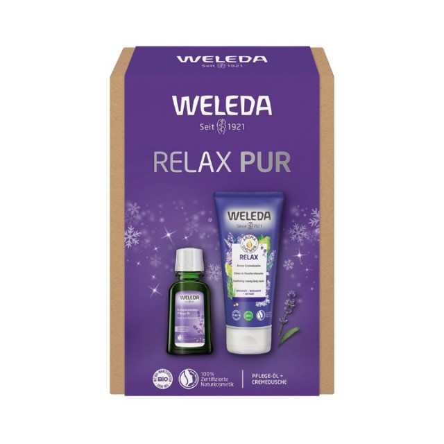 WELEDA SET RELAX GEL ZA TUŠIRANJE 200ML + LAVANDA ULJE 50ML GRATIS