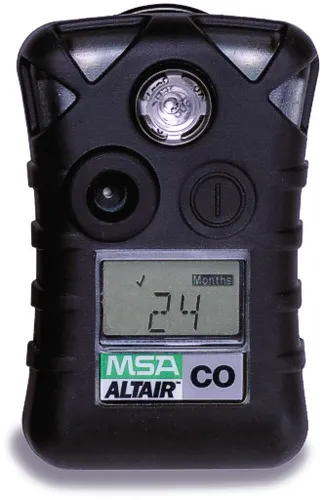 MSA Altair CO detektor za jednogaas - opseg merenja 0-500 ppm, A1 35 ppm, A2 400 ppm, radno vreme 2 godine