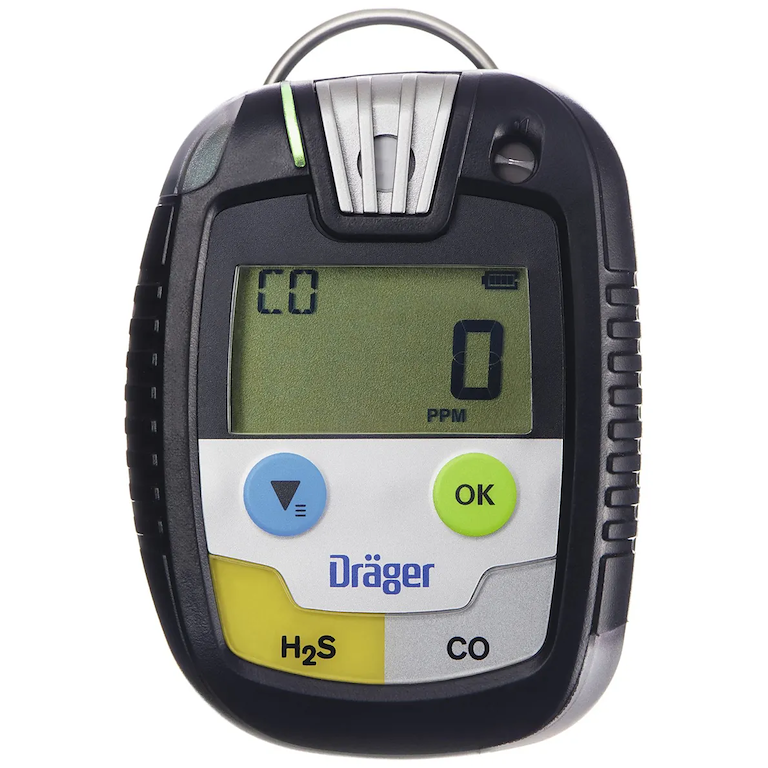 Dräger Pac 8500 Dual Gas Detector - sa H2S senzorom (0-100 ppm) i CO senzorom (0-2000 ppm) - neograničeno trajanje