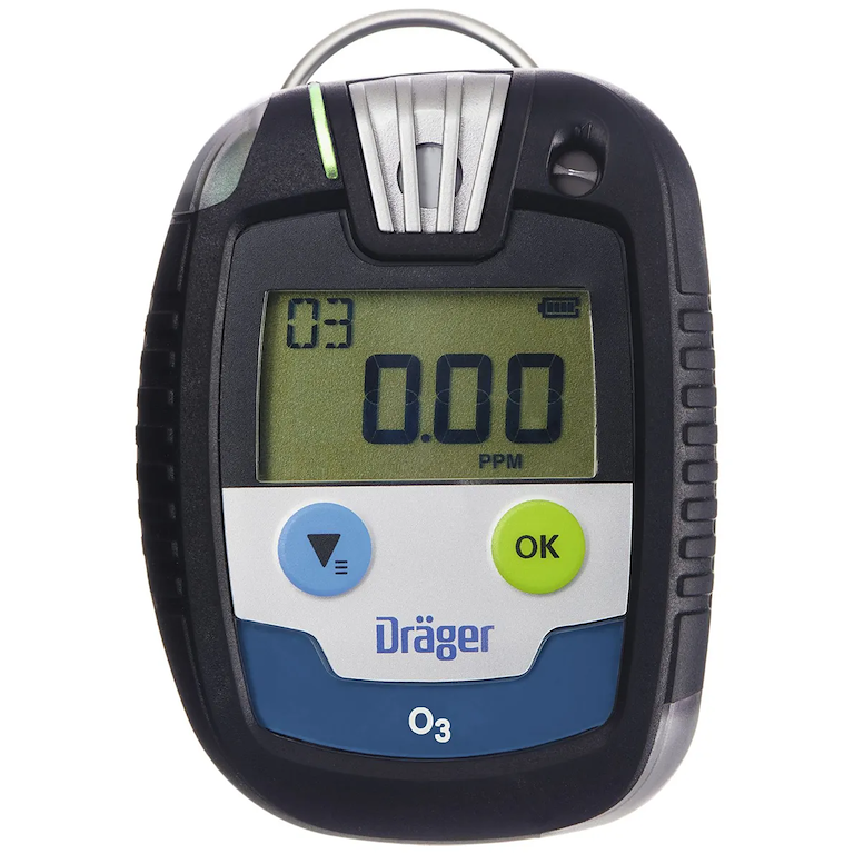 Dräger Pac 8000 detektor za jedan gas - sa O3 senzorom (0-10 ppm) - A1=0,1 ppm / A2=0,2 ppm - neograničeno