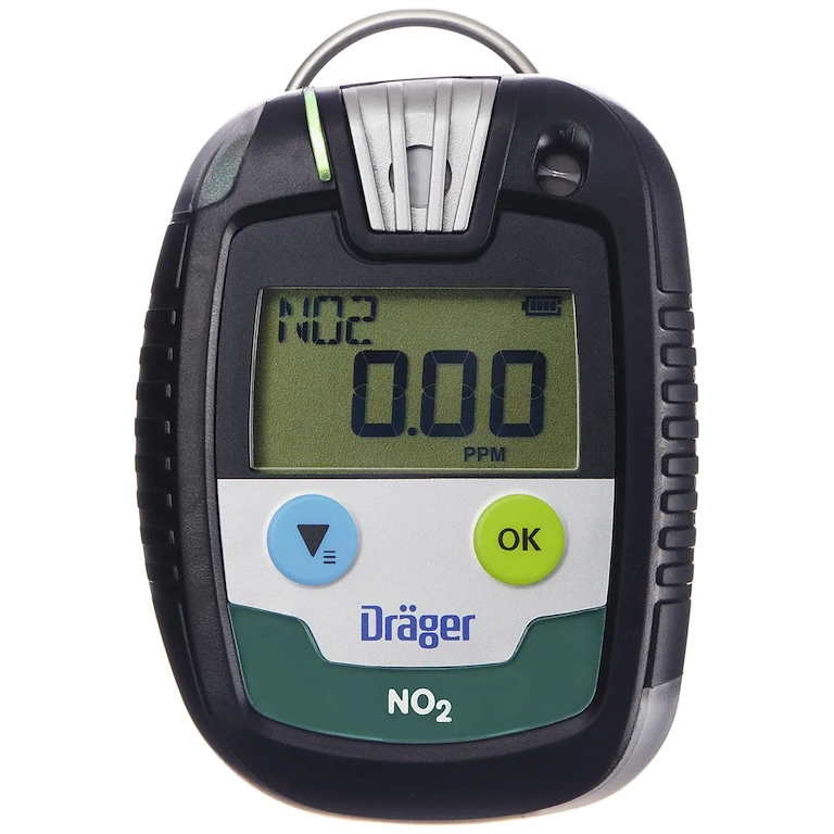 Dräger Pac 8000 detektor za jedan gas - sa NO2 senzorom (0-50 ppm) - A1=0,5 ppm / A2=1 ppm - neograničeno