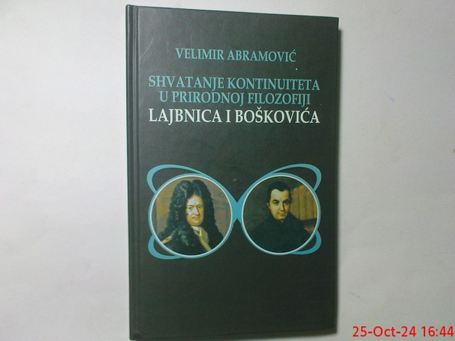 VELIMIR ABRAMOVIC - SHVATANJE KONTINUITETA U PRIRODNOJ