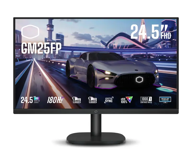 COOLER MASTER Gaming monitor 24.5 " GM25FP IPS (CMI-GM25FP-EK) /25"/IPS/1920 x 1080 (FullHD)/180 Hz