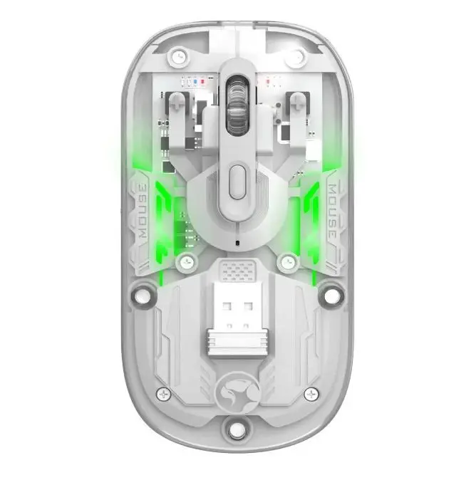 MARVO M808W TRANSPARENT Gejmerski miš, Wireless, Providni