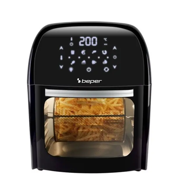 BEPER Air fryer P101FRI012, 12L, 1800W, Crni