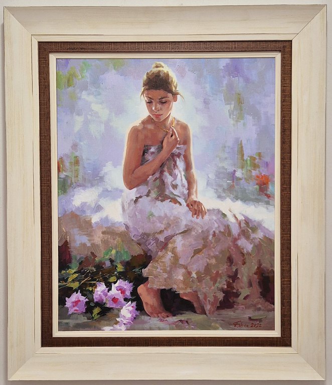 DRAGAN PETROVIC PAVLE – ULJE NA PLATNU – 81X70CM – BALERINA