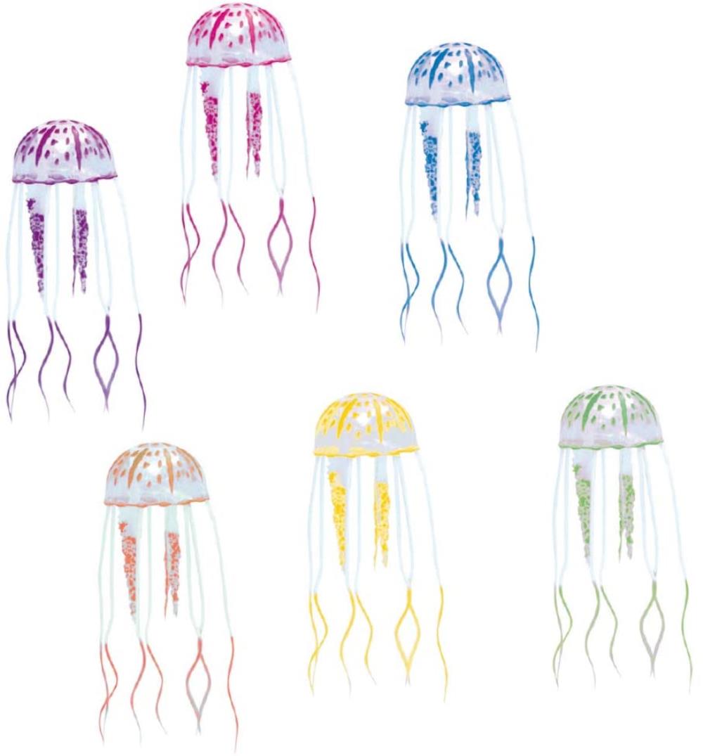 Dekoracija Fluo Jelly fish 5x16.5cm