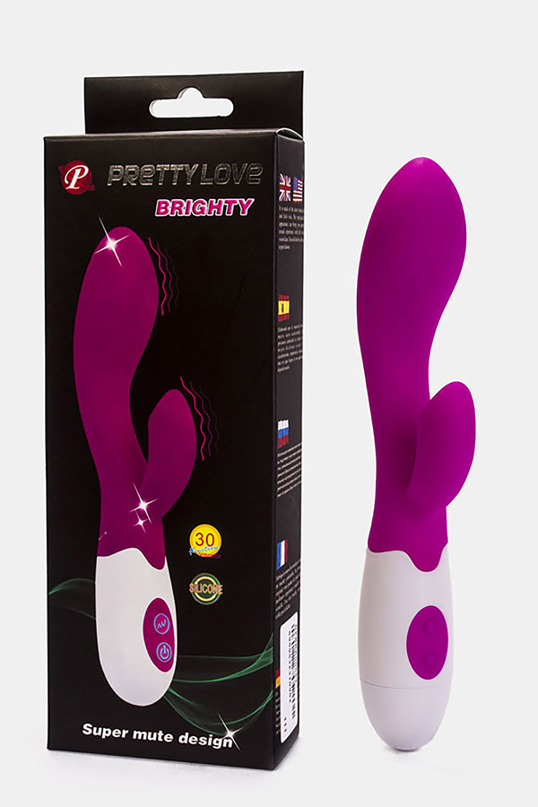 Pretty Love Bright silikonski vibrator sa dodatkom za klitoris D00682