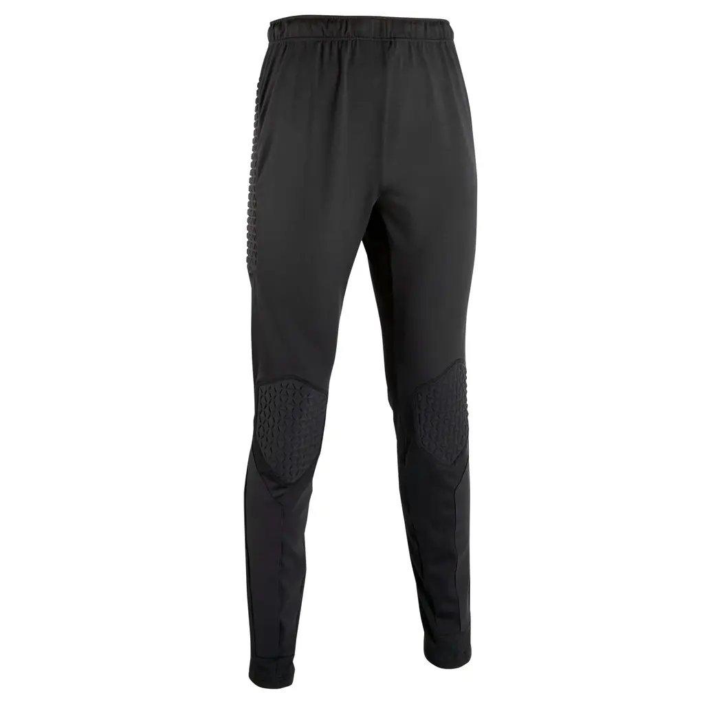 PANTALONE ZA FUDBALSKOG GOLMANA F500 ZA ODRASLE - CRNE