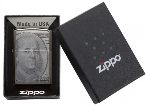 ZIPPO Upaljač BLACK ICE CURRENCY