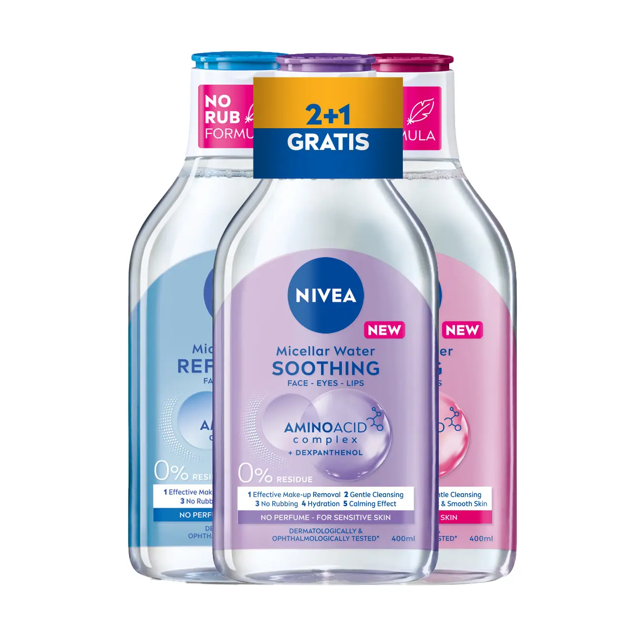 NIVEA Micelarna voda, 2+1 gratis