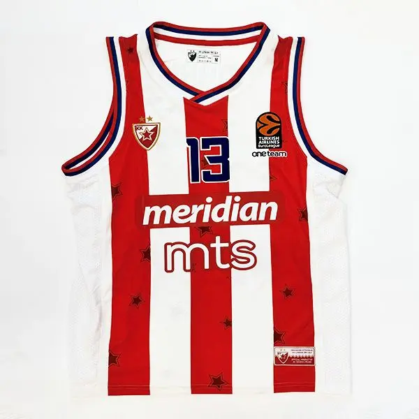 KK Crvena Zvezda Muški dres replika Home Dobrić, Beli