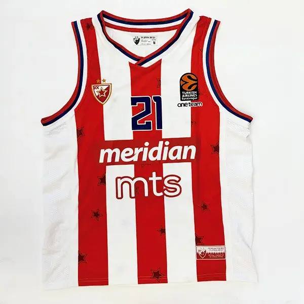 KK Crvena Zvezda Muški dres replika Home Bolomboy, Beli