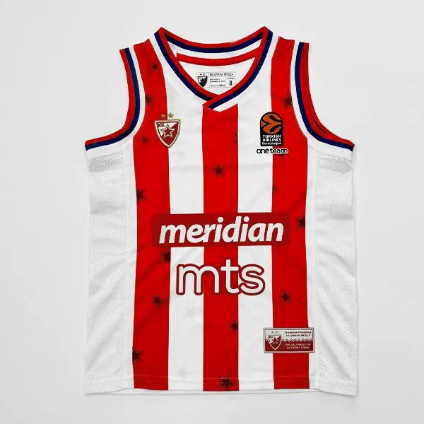 KK Crvena Zvezda Dres za decu replika Home 24/25, Crvenobeli