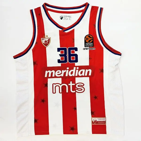 KK Crvena Zvezda Muški dres replika Home Nedović, Beli