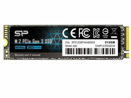 SiliconPower SSD A60 512GB M.2 2280 PCIe Gen3x4 2200/1600 ( SP512GBP34A60M28 )