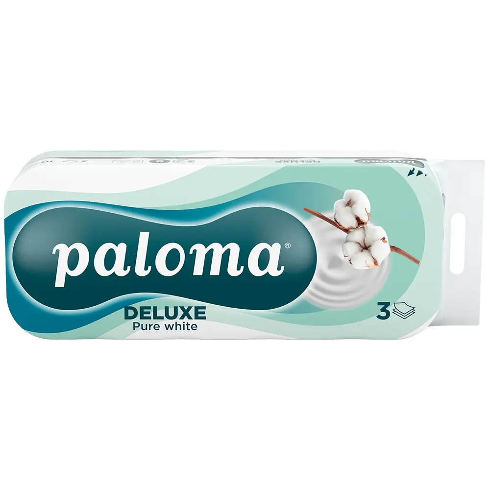 Paloma Toaletni papir Deluxe Pure White, 10 komada