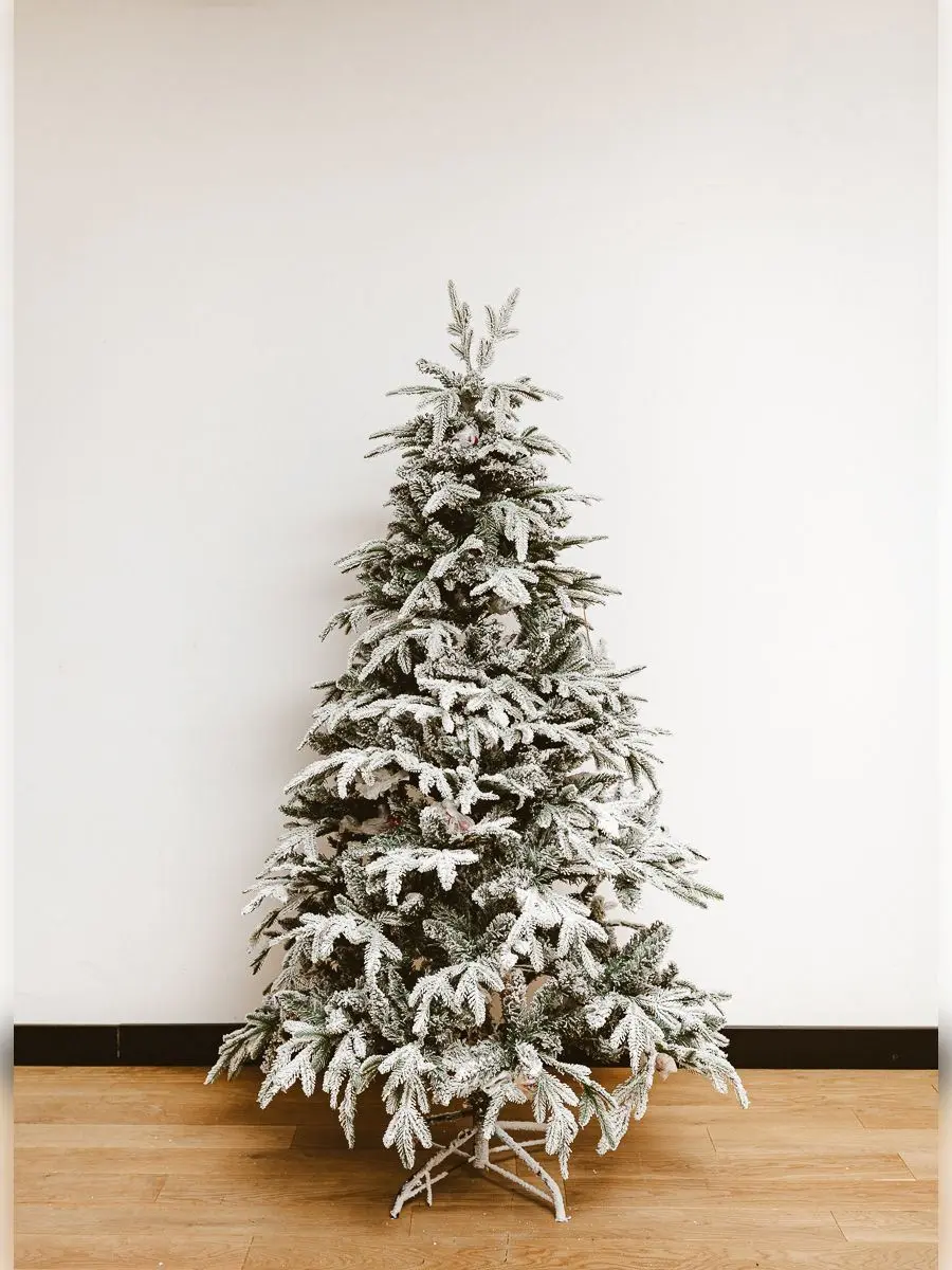 MAISON ADORABLE Novogodišnja jelka SNOWY PREMIUM SILVER FIR 240 cm, Zeleno- bela