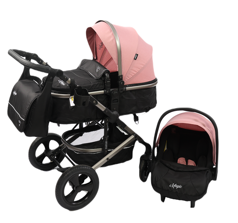 Only Magic kolica za bebe 3u1 od 0 do 36 meseci-pink