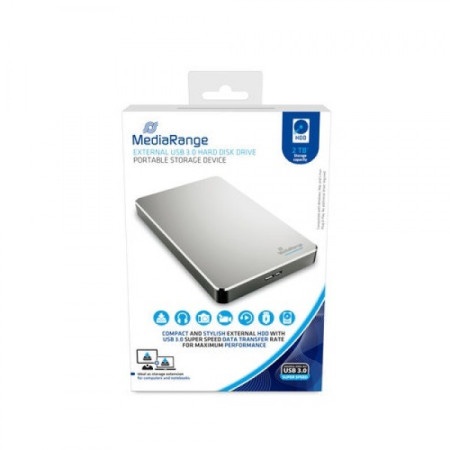 Mediarange mr997 silver hdd 2.5 2tb usb 3.0 ( EHM997 )