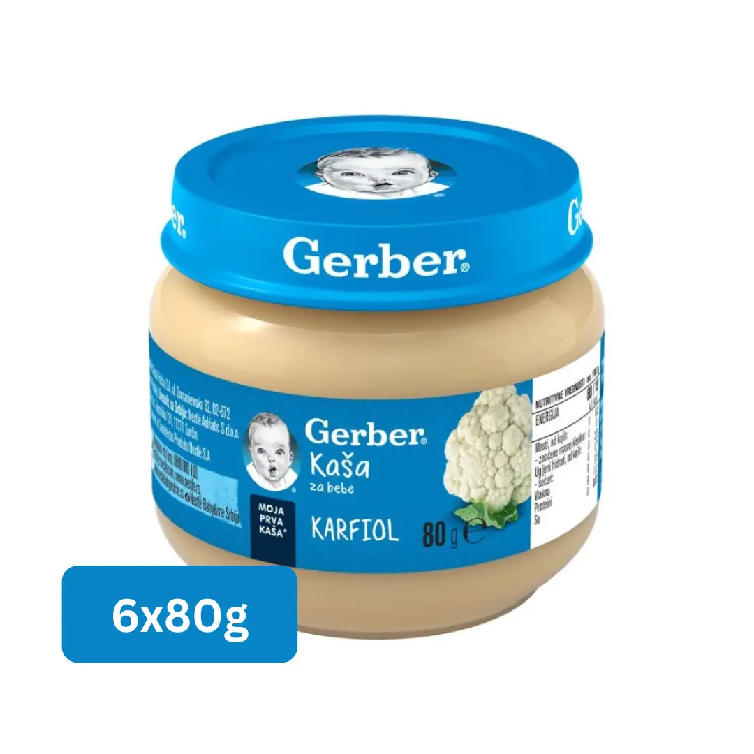 Gerber Kašica od karfiola, 80g, 6 komada