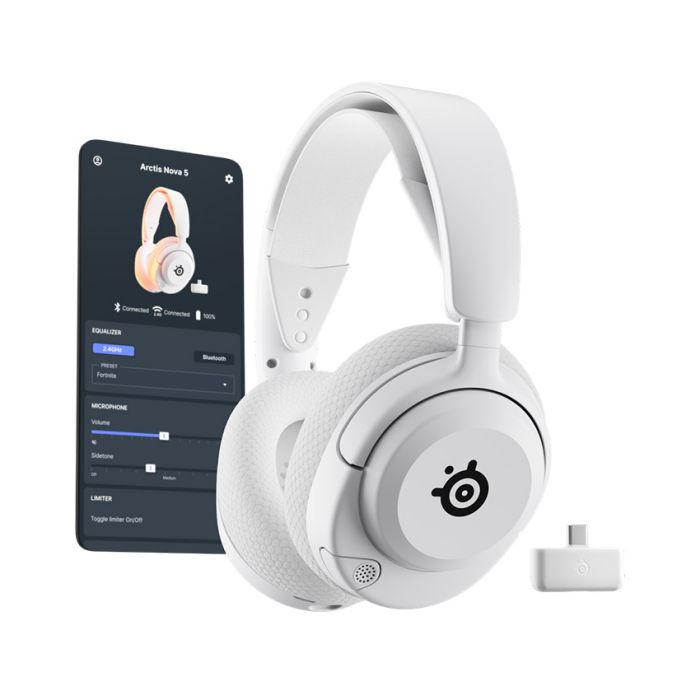 Slušalice SteelSeries Arctis Nova 5 Wireless Multiplatform - White