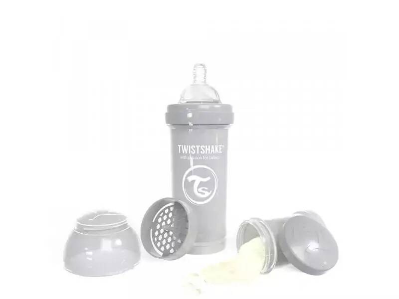 TWISTSHAKE FLAŠICA ZA BEBE 260 ML PASTEL GREY