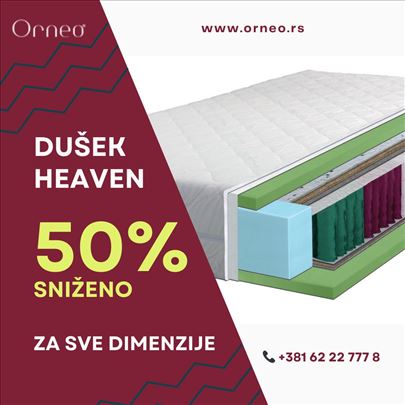 Dusek Heaven 50%popusta za sve dimenzije