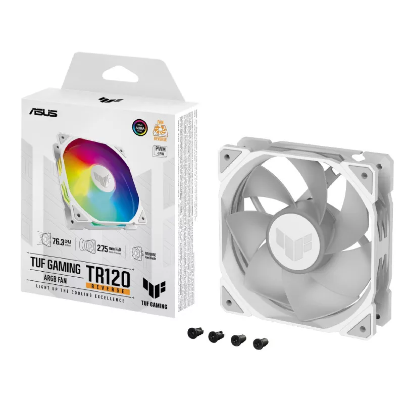 ASUS TUF GAMING TR120 ARGB REVERSE WHITE ventilator