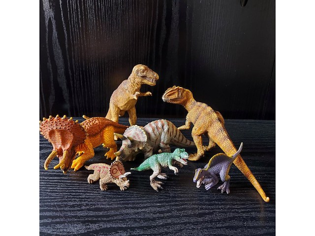 Schleich LOT Dinosaurusa 7 kom SVE SA SLIKA