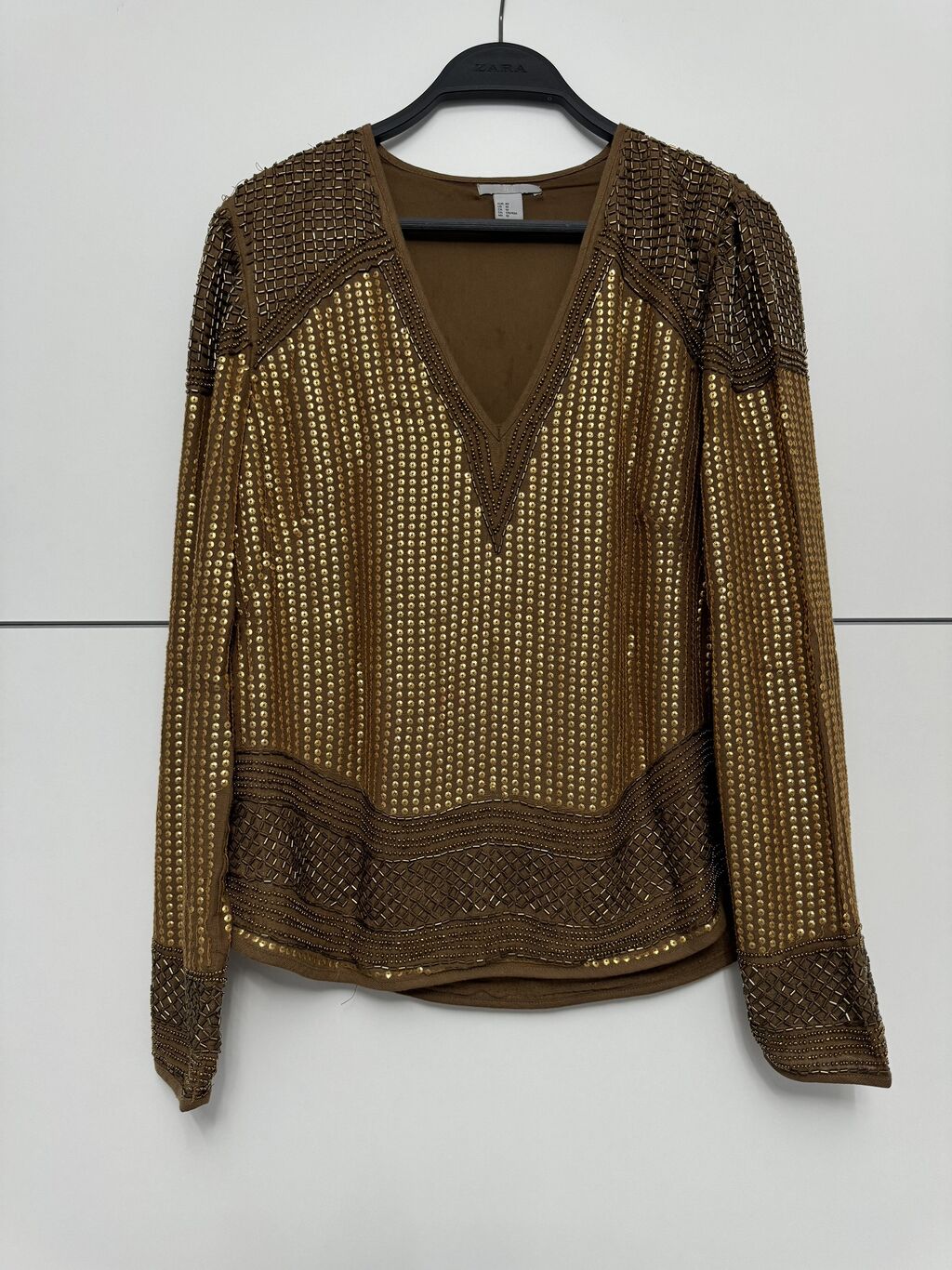 H&M, L (EU 40), Jednobojni, bоја - Braon