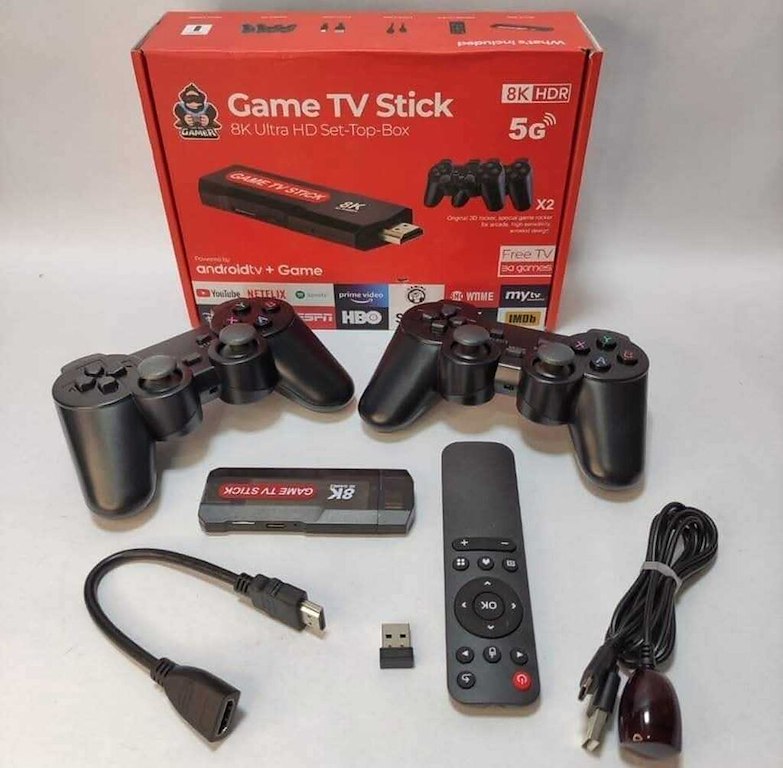 Game TV stick sa dva džojstika i 10000 retro igrica Cena 5.000dinara