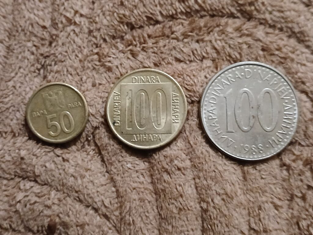 Kovani novac Srbija ex Yu 100 dinara 1988 godina 100 dinara 1989