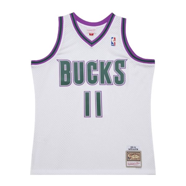 NBA MILWAUKEE BUCKS RAFER ALSTON 1999/00 SWINGMAN JERSEY 'WHITE'