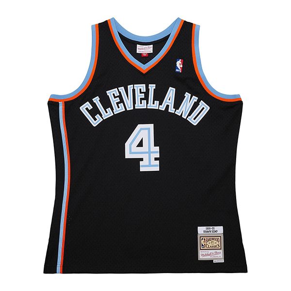 NBA CLEVELAND CAVELIERS SHAWN KEMP SWIMNGMAN JERSEY 1999/00 'BLACK'