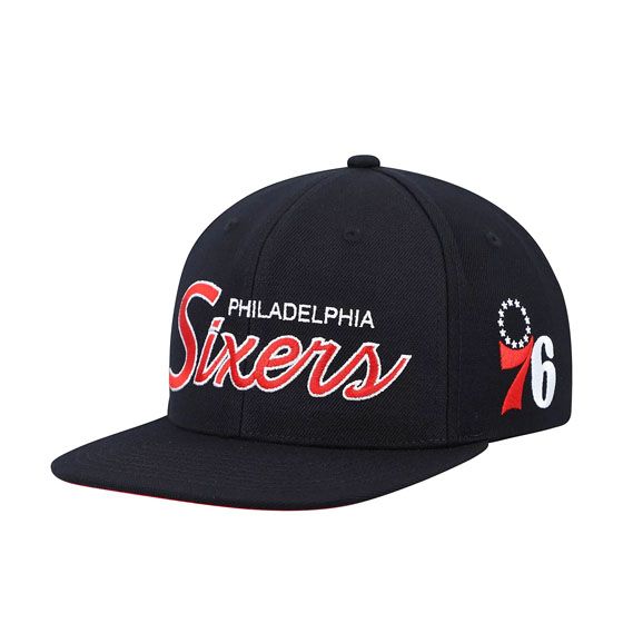 NBA TEAM SCRIPT 2.0 SNAPBACK 76ERS 'BLACK'