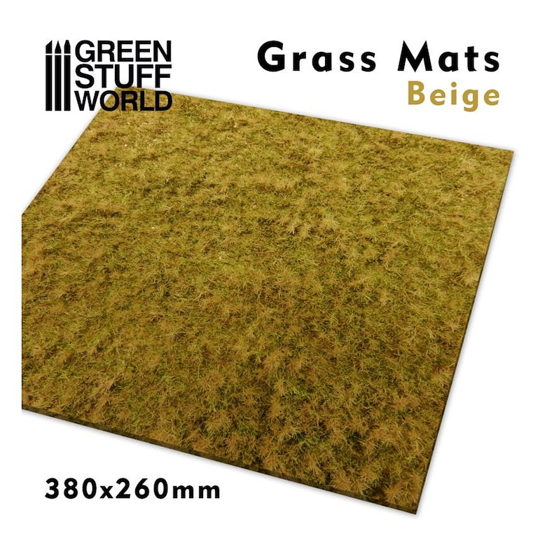 Grass Mats 38x26cm - BEIGE 4mm