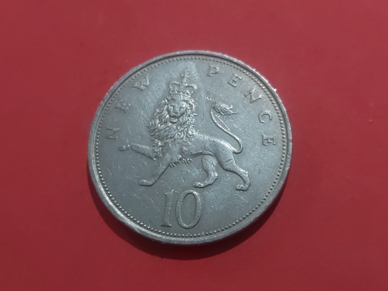 Britanija - 10 pence 1968 god