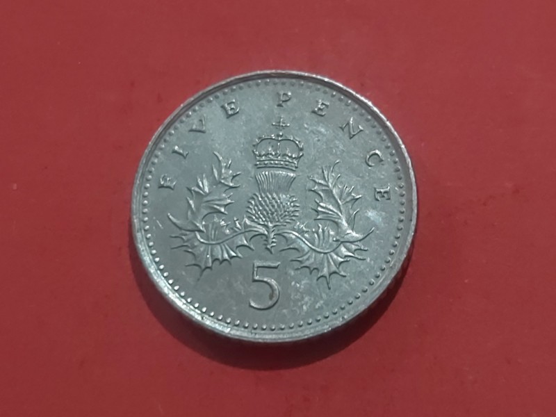 Britanija - 5 pence 1994 god