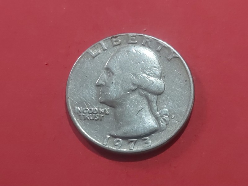 USA - quarter dollar 1973 god D