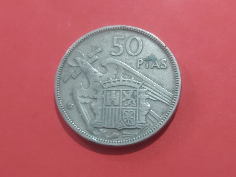 Španija - 50 peseta 1957 god