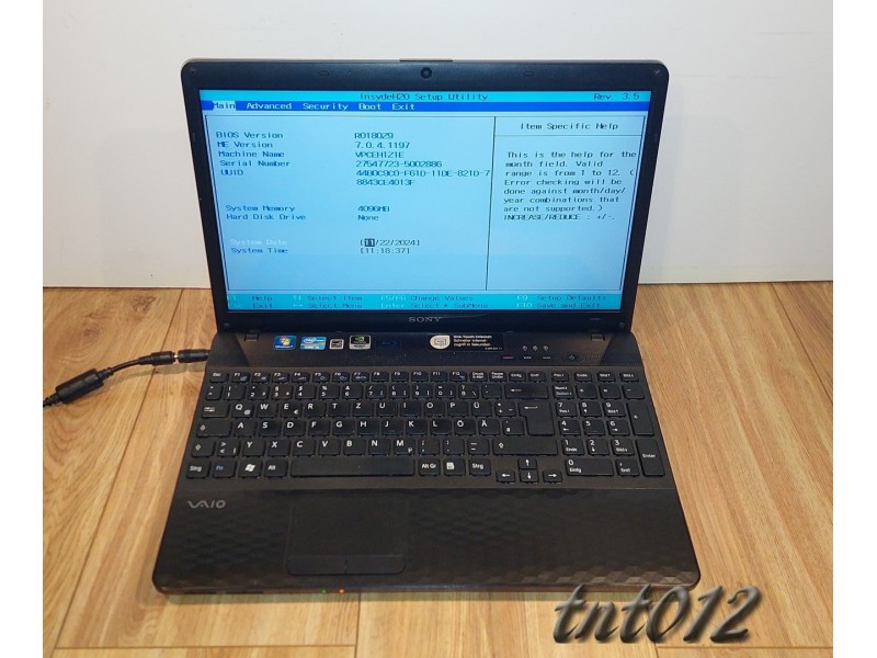 == SONY VAIO PCG-71811M / i5-2450M / 4Gb / 15,6 LED ==