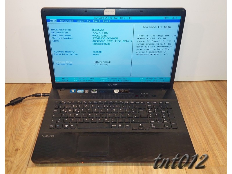 == SONY VAIO PCG-91211M / i5-2410M / 4Gb / 17,3 LED ==