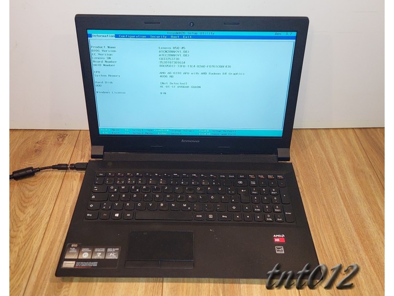 == LENOVO B50-45 / AMD A6-6310 / 4Gb / 15,6 LED ==