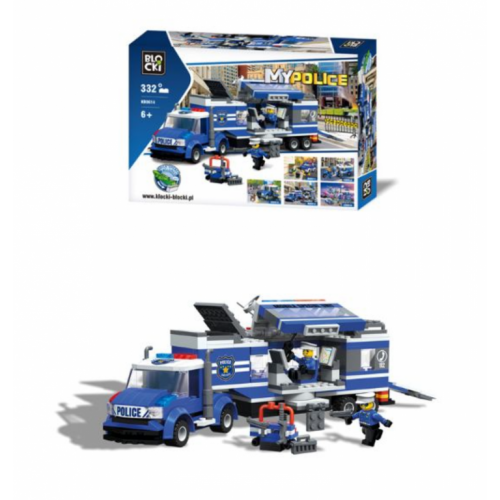 Kocke blocki mobilna policijska stanica 332pcs